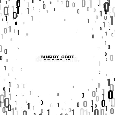 Cyberspace Binary Code White Background Design Stock Vector Illustration Of Falling Concept