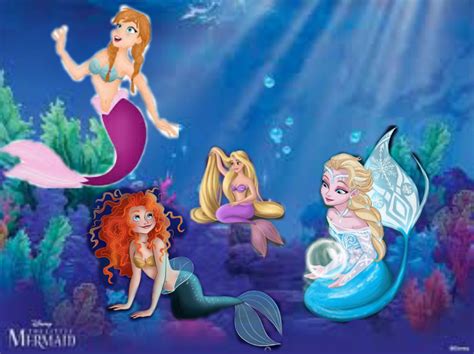 Dp Mermaids Disney Princess Fan Art 36645183 Fanpop