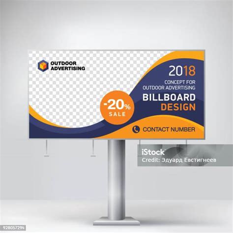 옥외 광고에 대 한 배너 현대적인 디자인 템플릿 게시 사진 텍스트 그래픽 배경 벡터에 대 한 광고 판 간판에 대한 스톡 벡터 아트 및 기타 이미지 Istock