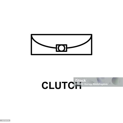 클러치 아이콘입니다 모바일 개념 및 웹 응용 프로그램에 대 한 이름 아이콘으로 여성 액세서리의 요소입니다 웹 및 모바일 선 클러치 아이콘을 사용할 수 있습니다 프리미엄