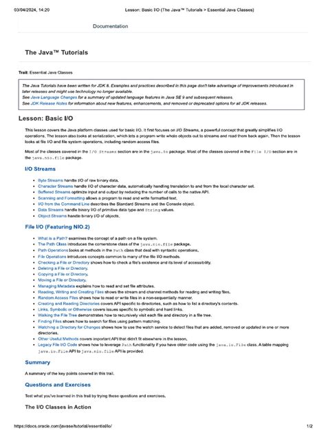 Java Tutorial Basic Io Pdf