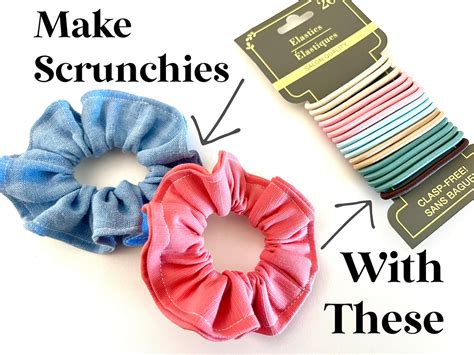 How To Make Scrunchies With No Elastic Easy Things To Sew
