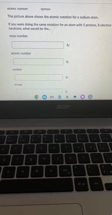 Solved The Picture Above Shows The Atomic Notation For A