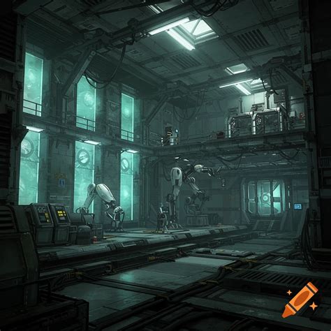 Concept Art Of An Scp Containment Facility Or Aperture Science Research