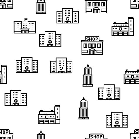 Building Architecture Vector Seamless Pattern 10144459 Vector Art At Vecteezy