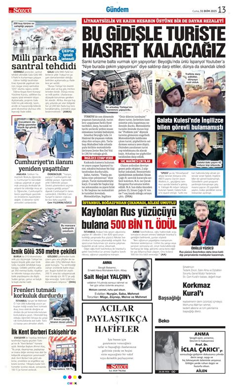 31 Ekim 2025 Vefat İlanları Sözcü Gazetesi İlan Servisi