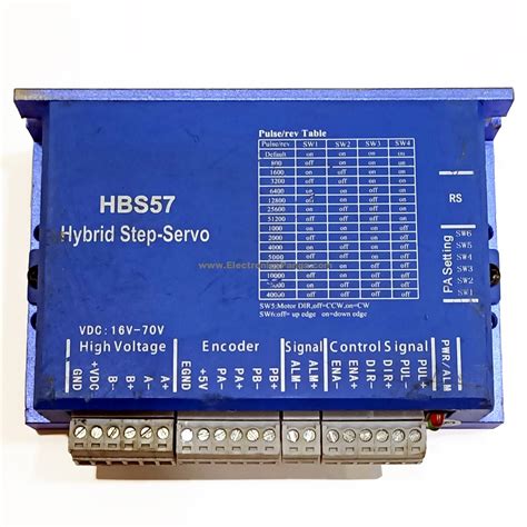Hbs57 16 70vdc Closed Loop Hybrid Step Servo Driver Std137 Star International