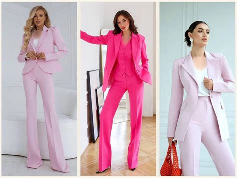 13 مدل کت شلوار صورتی مجلسی برای باربی خانم‌هایی که می‌خواهند با کت و