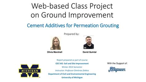 Ppt Web Based Class Project On Ground Improvement Powerpoint
