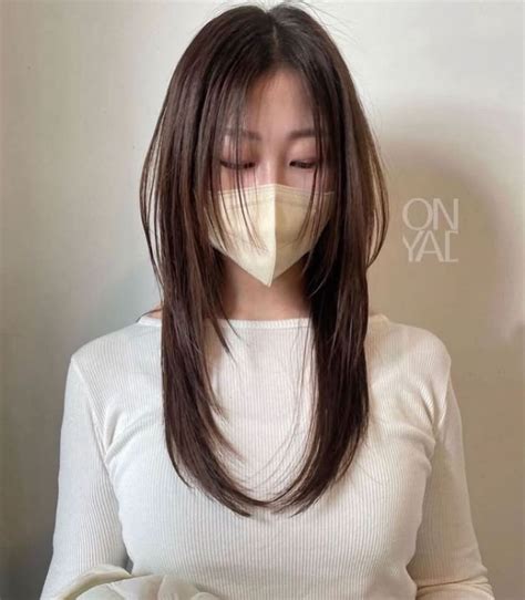 서울숲 미용실 온야드 슬릭컷 슬릭펌 Korean Hair Style Onyad Long Slick Cut Slick Perm Long Curls Korean