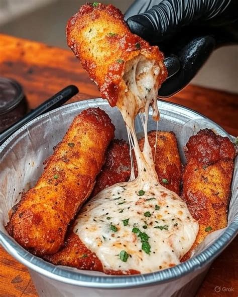 Crispy Mozzarella Sticks With Marinara Sauce And Creamy Dip Lets Cook