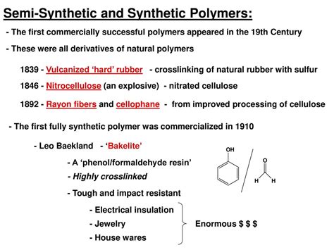 Synthetic Polymers Examples