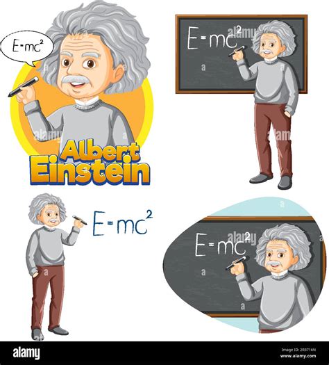 Set Of Famous Person In Science Illustration Stock Vector Image And Art