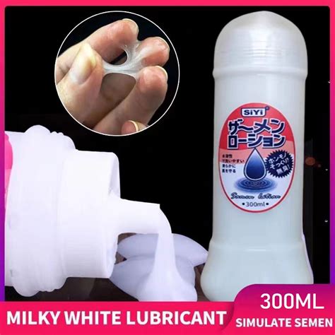 300ml White Semen Like Imitation Sex Creamy Lubricant Anal Masturbation Oil Viscous Lube Adult