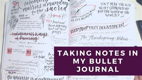 How To Take Visual Notes Bullet Journal Ideas Youtube