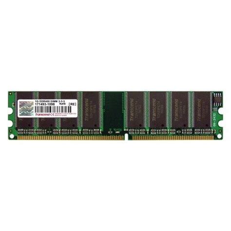 1GB Transcend JetRAM DDR RAM PC3200 CL3 Desktop Memory Module