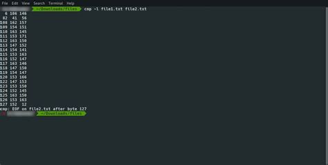 Compare Files With The Cmp Utility In Linux