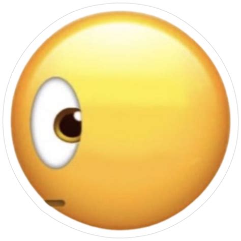 Side Eye Emoji Meme Sticker In 2025 Eyes Emoji Emoji Emoji Meme