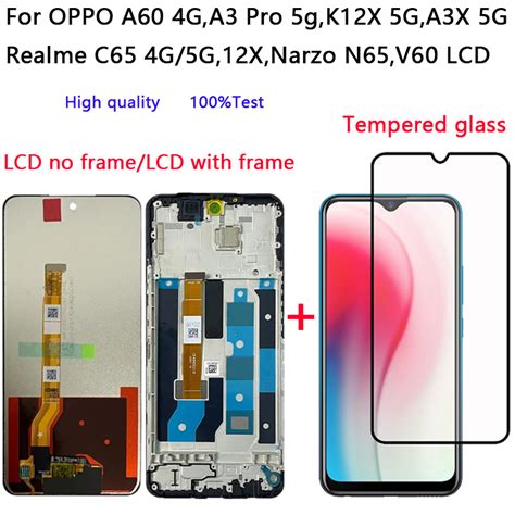 6 67 Para Oppo A60 A3 Pro K12x A3x Realme C65 12x Narzo N65