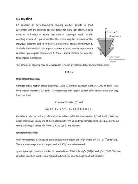 202005031300132922n K Pandey Ls And Jj Coupling Pdf Atomic Orbital Spin Physics
