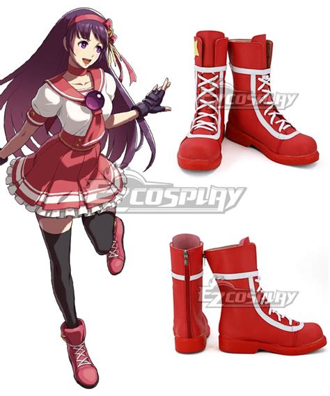 King Of Fighter Xv Kof 15 Dlc Sylvie Paula Paula Black Cosplay Shoes