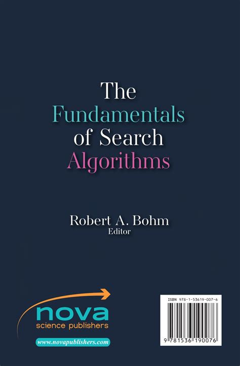 the fundamentals of search algorithms nova science publishers