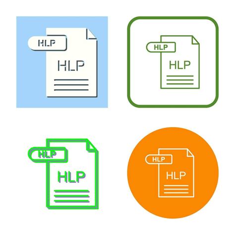 Hlp Vector Icon 34572898 Vector Art At Vecteezy