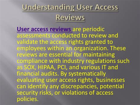 PPT Streamlining Security The Importance Of User Access Reviews PowerPoint Presentation ID
