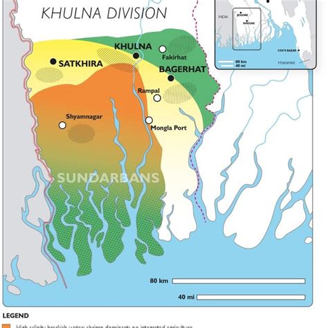 Location Map Of Main Sampling Areas And Indicative Salinity Levels