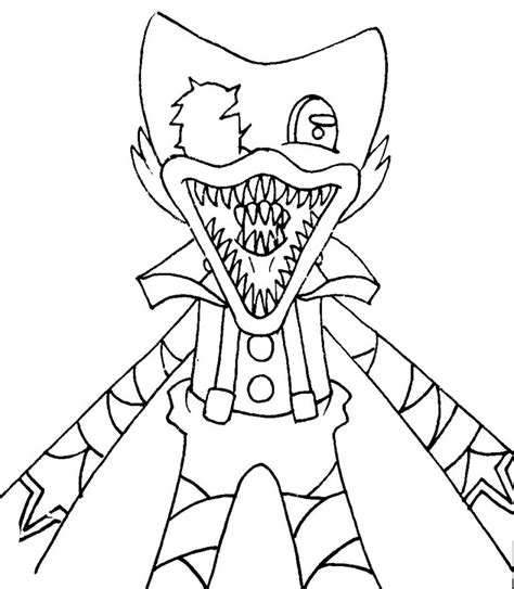 Kolorowanki Fnf Huggy Wuggy Poppy 5 Kolorowanki