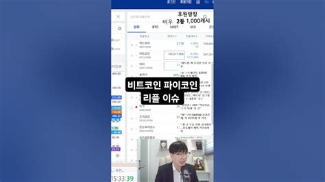 비트코인 파이코인 리플 이슈 비트코인실시간 파이코인 리플 Youtube
