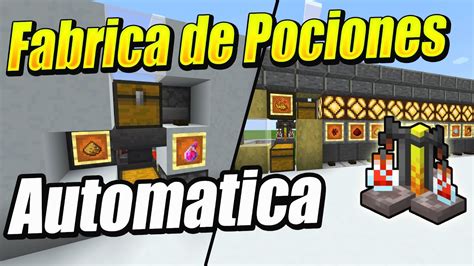 Minecraft Bedrock Fabrica De Pociones Automática Youtube