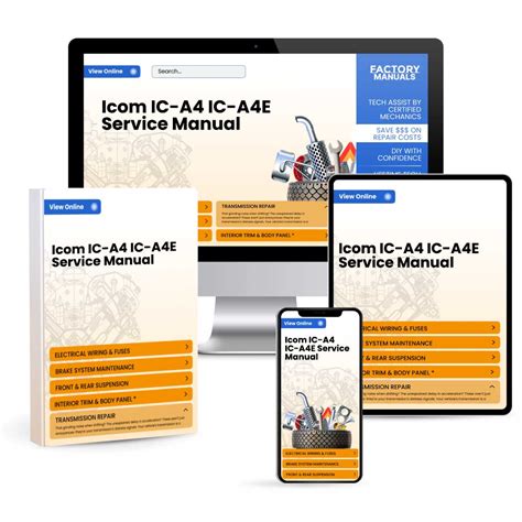 Icom Ic A4 Ic A4e Service Manual Factorymanuals Factorymanuals