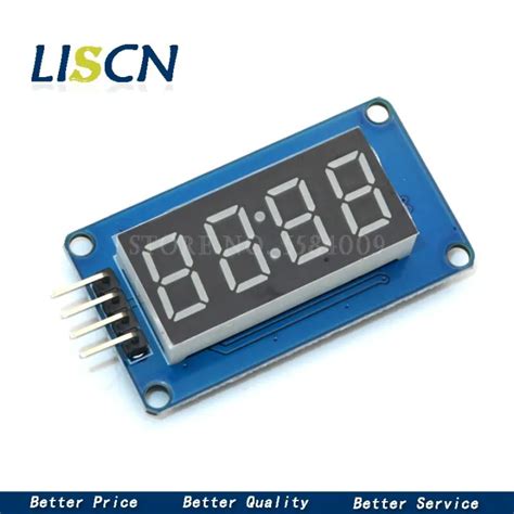 โมดูลจอแสดงผล Led Tm1637สำหรับ Arduino 7 Segment 4 Bits 036นิ้วนาฬิกา