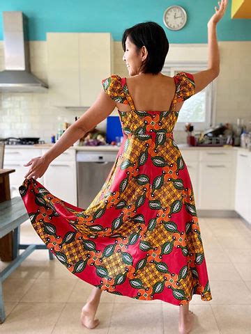 The Golden Rule Drafting Kit African Wax Print Dress And Shibori Tent