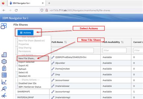 Creating An Ibm I Netserver File Share