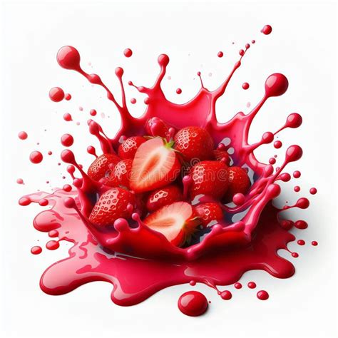 Splatter Strawberry Stock Illustrations 1042 Splatter Strawberry