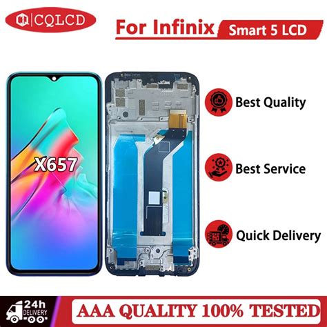 Infinix Smart 5 X657 X657c Lcd With Frame Door Housing Bezel Repair Parts Shopee Philippines