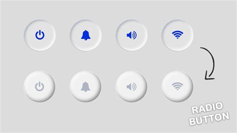 css neumorphism radio buttons ui design using html css and javascript