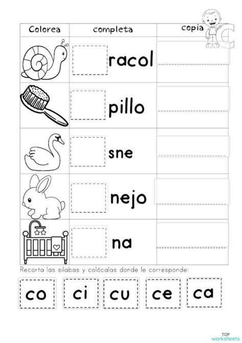 Letra C Silabas Con C Abc Fichas Smartforlifereviews