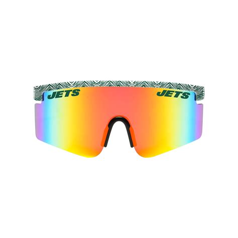 Foco X Zubaz Nfl Collab 90s Retro Swag Sunglasses New York Jets