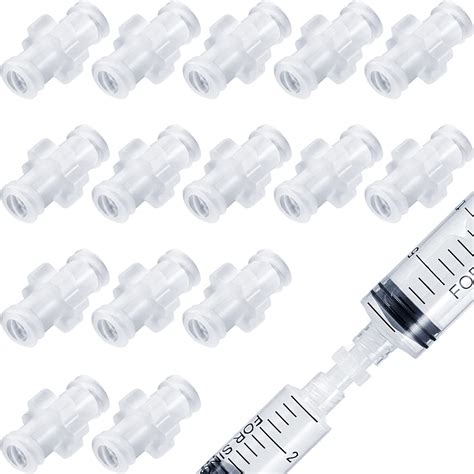 15 Pcs Syringe Adaptor Lock Female Syringe Transfer Joint Lock