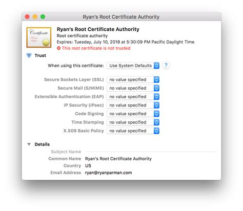 How To Create Local TLS Certificates For Development On MacOS