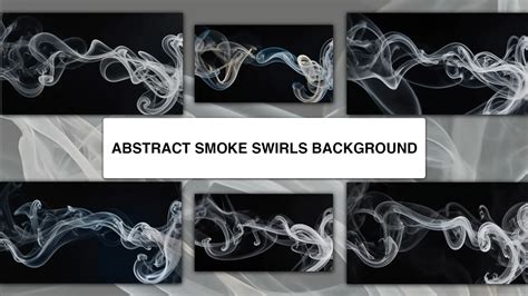 Elegant Abstract Smoke Swirls On Black Background Images