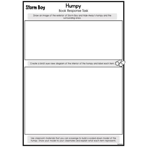 Storm Boy Humpy Book Response Task Top Teacher