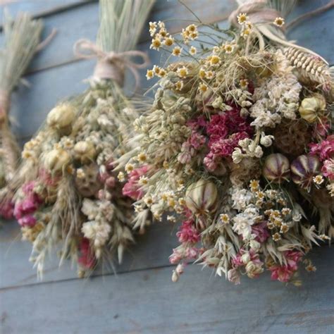 Country Dried Flower Wedding Bouquet Dried Flower Bouquet Dried Flowers Fresh Flower Bouquets