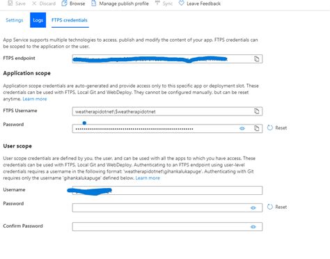 Not Able To Publish To Azure App Service Getting The Error Error Erroruserunauthorized