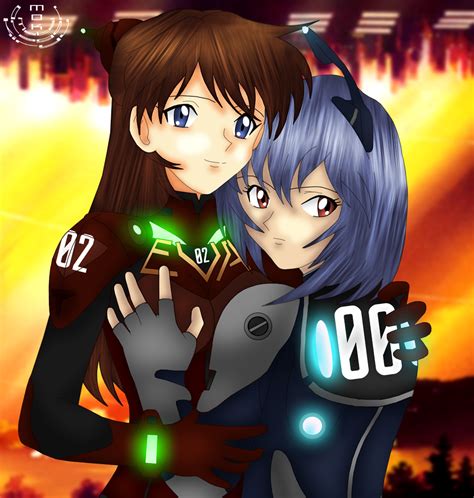 Rei X Asuka V By Orbitalwings On Deviantart