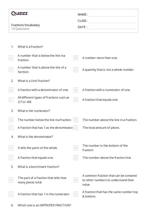 Adding And Subtracting Mixed Numbers Worksheets For Rd Class On Quizizz Free Printable