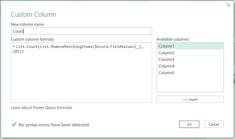 powerquery count cells in a row where value is greater than zero stack overflow